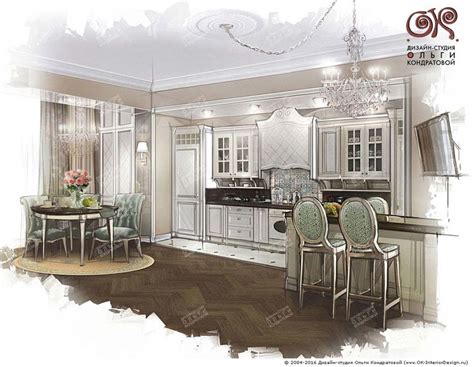 Дизайн кухни в современном стиле Дизайн дома Проектирование интерьеров Архитектура интерьера