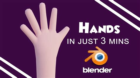 Make Hands Using Skin Modifier In Just 3 Mins Blender Quick TUTs