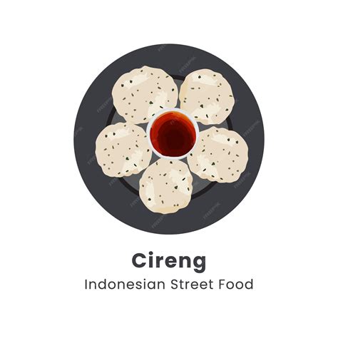 Premium Vector Hand Drawn Vector Illustration Of Cireng Indonesian
