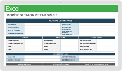 Ntroduire 103 Imagen Formule Excel Fiche De Paie Fr Thptnganamst Edu Vn