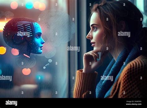 System künstliche Intelligenz Chatbot Business Woman mit ChatGPT Chat