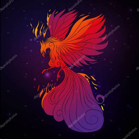 Ave F Nix Ave Legendaria Que Renace C Clicamente Ilustraci N