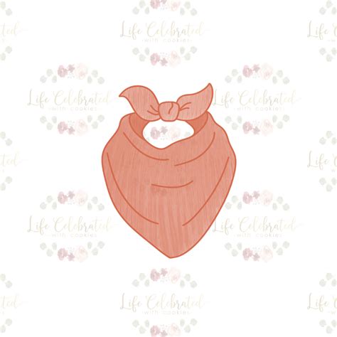 Bandana Cookie Cutter Lcwcookiecutters
