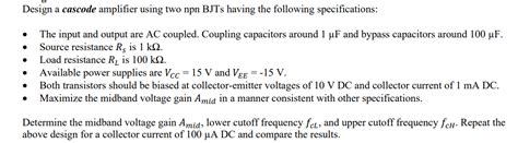 Help With Bjt Cascode Amplifier Raskelectronics