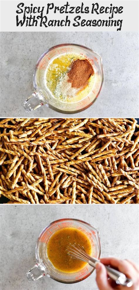 Spicy Pretzels Recipe With Ranch Seasoning
