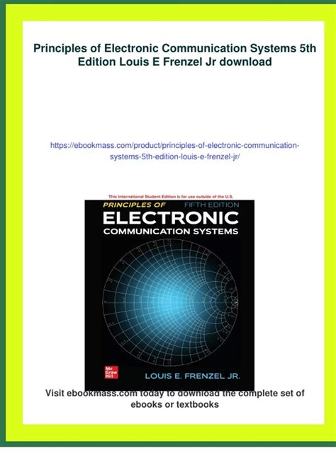 Summary Principles Of Electronic Communication Systems 5th Edition Louis E Frenzel Jr Instant