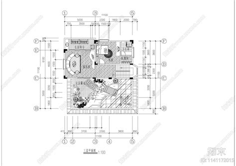 别墅室内装修及屋顶花园施工图下载【id1141172015】知末案例馆