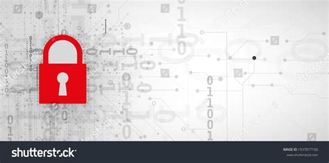 Internet Digital Syber Security Technology Concept Stock Vector