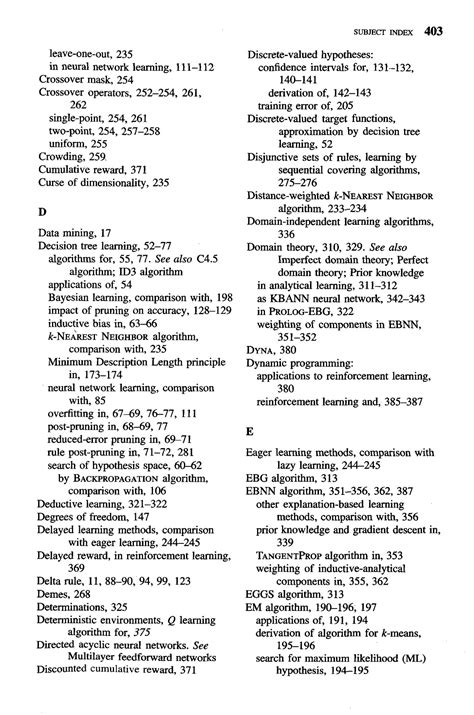 Machine Learning Tom Mitchell Asimbajwa299 Page 409 Flip Pdf