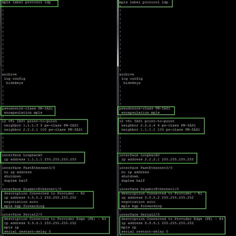 it blogtorials configuring mpls l2vpn interas vpws eompls port mode