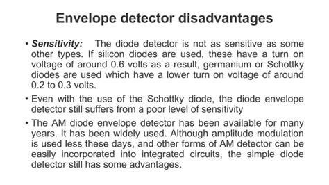 Am Diode Envelope Demodulator Pptx Consumer Electronics Technology And Computing