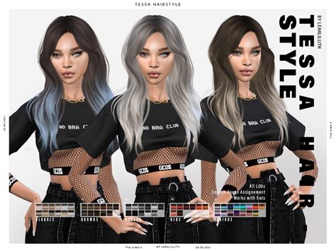 The Sims Resource Leahlillith Jen Hair
