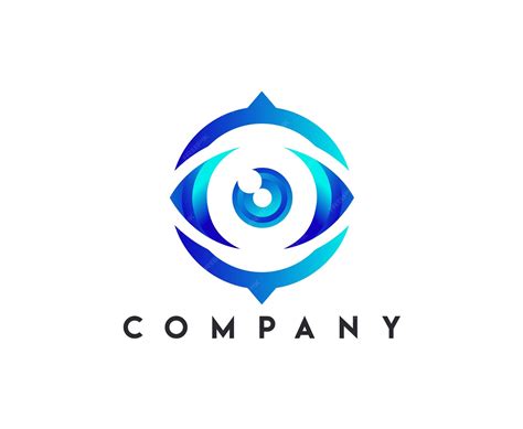 Premium Vector Vision Compass Logo