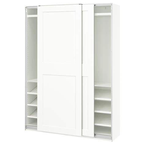 Pax Grimo Roupeiro Cportas Deslizantes Brancobranco 150x43x201 Cm