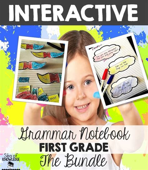 Grammar Interactive Notebook Bundle First Grade Grammar Interactive Notebook Interactive