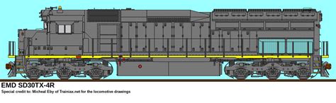 Emd Sd30tx 4r By Misterpsychopath3001 On Deviantart