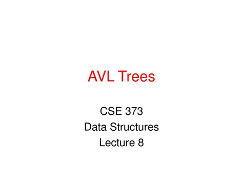 Ppt Avl Trees Powerpoint Presentation Free Download Id9312315