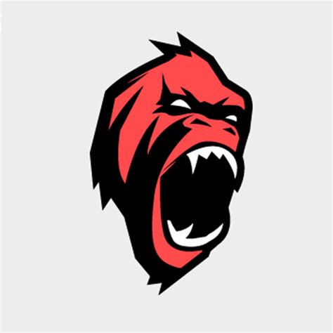 Intimidating Gorilla Mascot Vector Freevectors