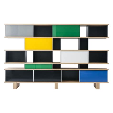 Charlotte Perriand Nuage Shelving Unit Wood And Aluminium By Cassina