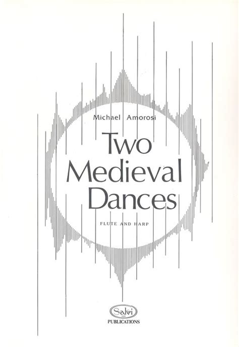 Harp Sheet Music Two Medieval Dances Flute And Harp By Amorosi M