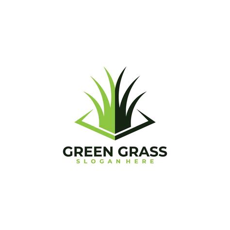 Grass Logo Icon Vector Design Template 16528845 Vector Art At Vecteezy