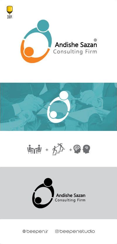 طراحی لوگو شرکت مشاوره اندیشه سازان امیر فراهانی طراح گرافیک استودیو طراحی گرافیک بی‌پن Logo