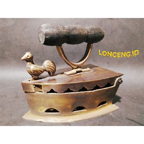 Jual Miniatur Setrika Polos Lubang 3 Antik Kuno Shopee Indonesia