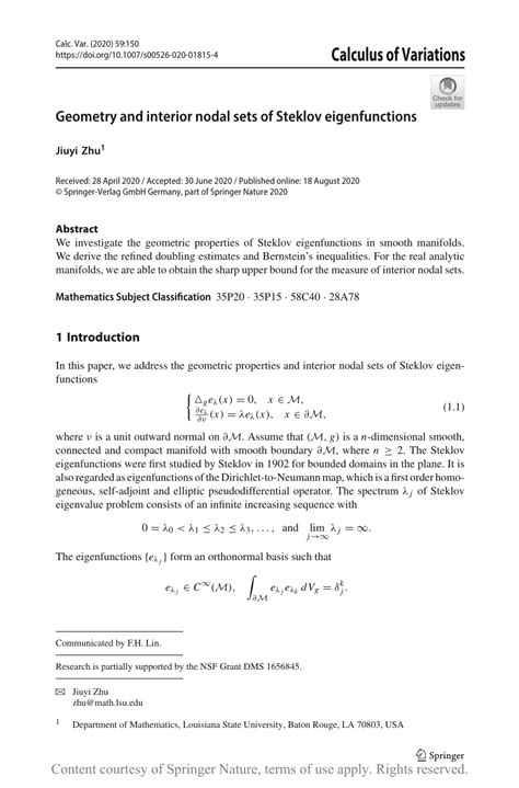 Geometry And Interior Nodal Sets Of Steklov Eigenfunctions