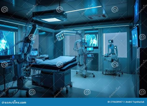 Robotic And Automated Equipment In The Operating Room The Operating Room In Surgery Is Equipped