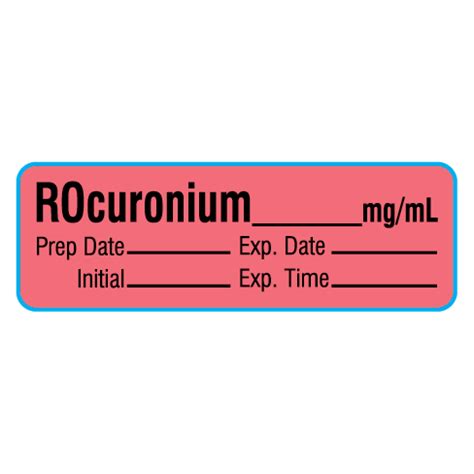 Sa 2214 Exp Pre Anesthesia Labels For Syringe Identification