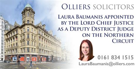 Laura Baumanis Appointed By The Lord Chief Justice As A Deputy District