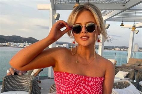 Emily Atack Stuns As She Goes Braless In Strapless Pink Dress In Ibiza