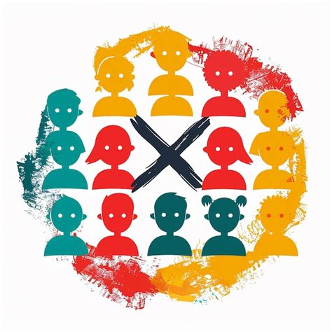 Logo Displaying Exclusion In A Group Setting Premium Ai Generated Image