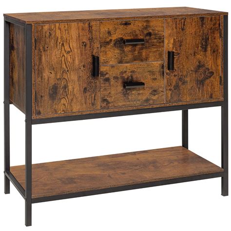 Buy Usikey Storage Cabinet With 2 Drawers And Doors Buffet Cabinet With