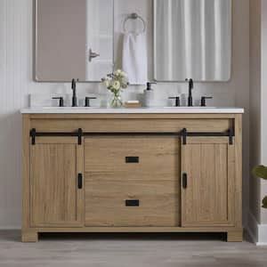 Glacier Bay Brindley 30 In Single Sink Freestanding Aged Oak Bath