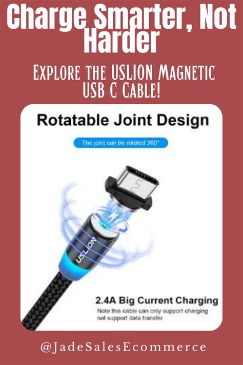 Charge Smarter Not Harder Explore The USLION Magnetic USB C Cable