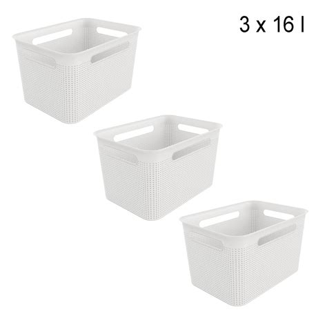 3er Set Box 16 l BRISEN – Rotho