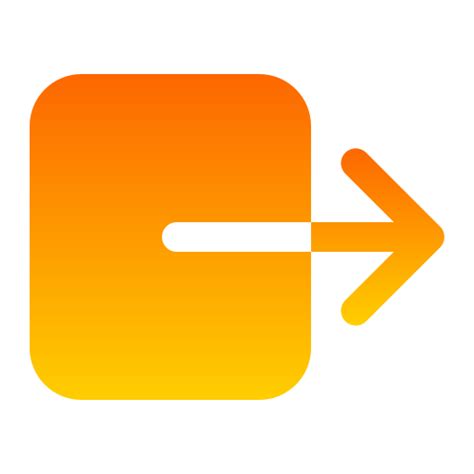 Exit Generic Flat Gradient Icon