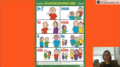 Les Pronoms Sujets Youtube