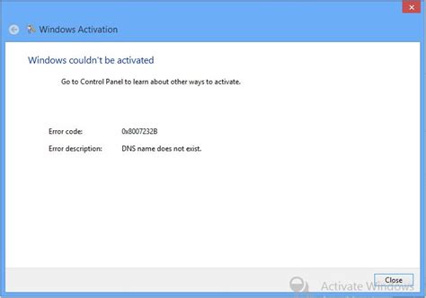 Microsoft Office Activation Wizard Error Code 0x8007232b Roomapplication