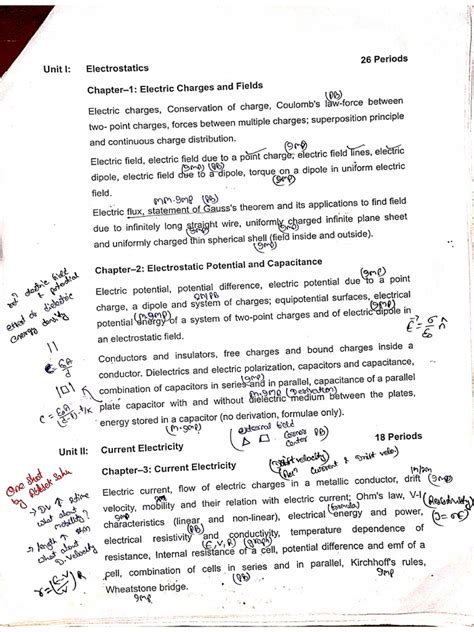 Physics Important Topics Pdf