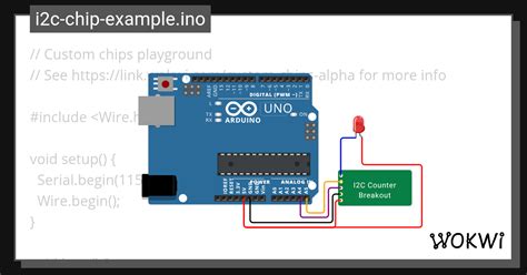 I C Chip Example Ino Copy Wokwi ESP STM Arduino Simulator