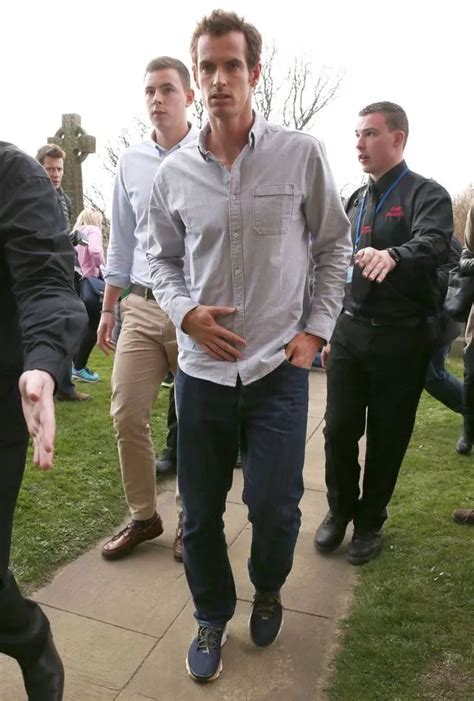 Andy Murray Pictured Heading Into Dunblane Cathedral Ahead Of His