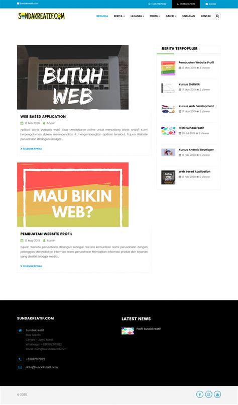 Download Source Code Company Profile Php Codeigniter Jasa Pembuatan Website