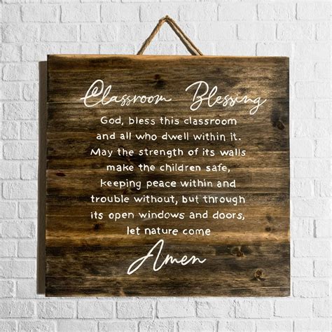 Classroom Prayer Blessing For Teachers Teachers Prayer Etsy