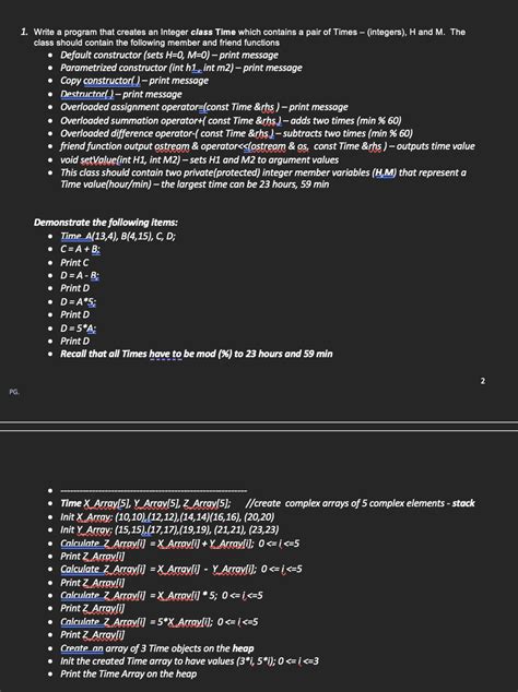 Solved 1 Write A Program That Creates An Integer Class Iime