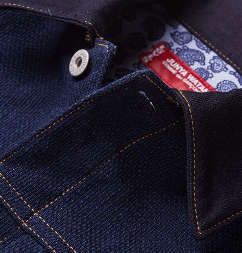 Junya Watanabe Levis Patchwork Denim Jacket 895 Mr Porter Lookastic