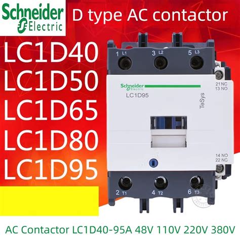 ใหม่ Ac สามขั้วสําหรับ Schneider Ac Contactor ลิฟท์ Lc1d40 Lc1d50 Lc1d65 Lc1d80 Lc1d95 Lc1d115