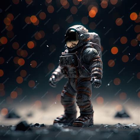 Premium Ai Image A Tiny Astronaut In Space
