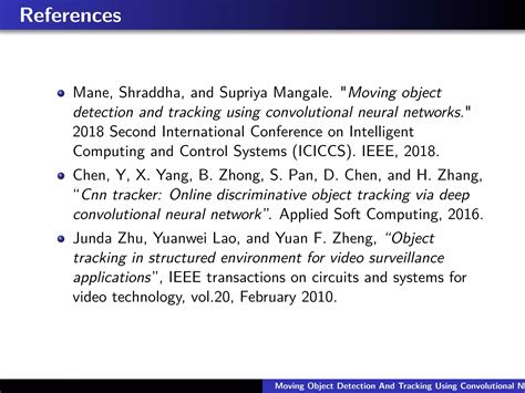 Moving Object Detection And Tracking Using Cnn Pdf Artificial Intelligence Technology